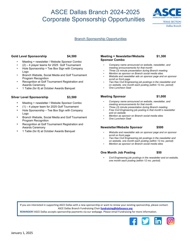 ASCE Dallas Branch - Photo Gallery